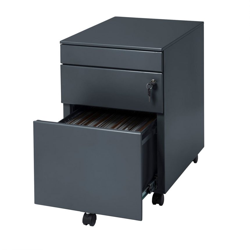 Abschließbare Rollcontainer aus Metall | 🟢Office Jack